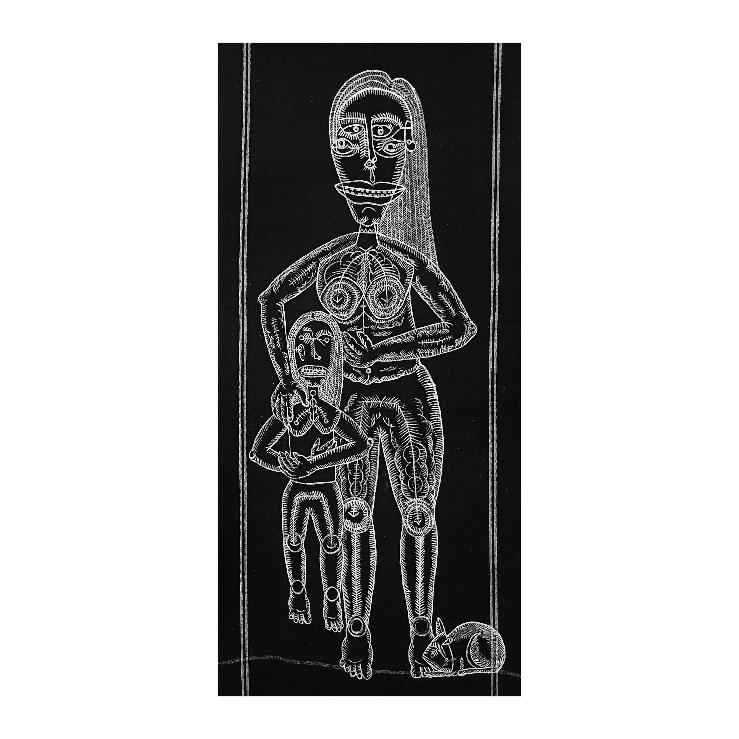 Fabric of Life_Women Worker with Child by Shweta Urane – Method