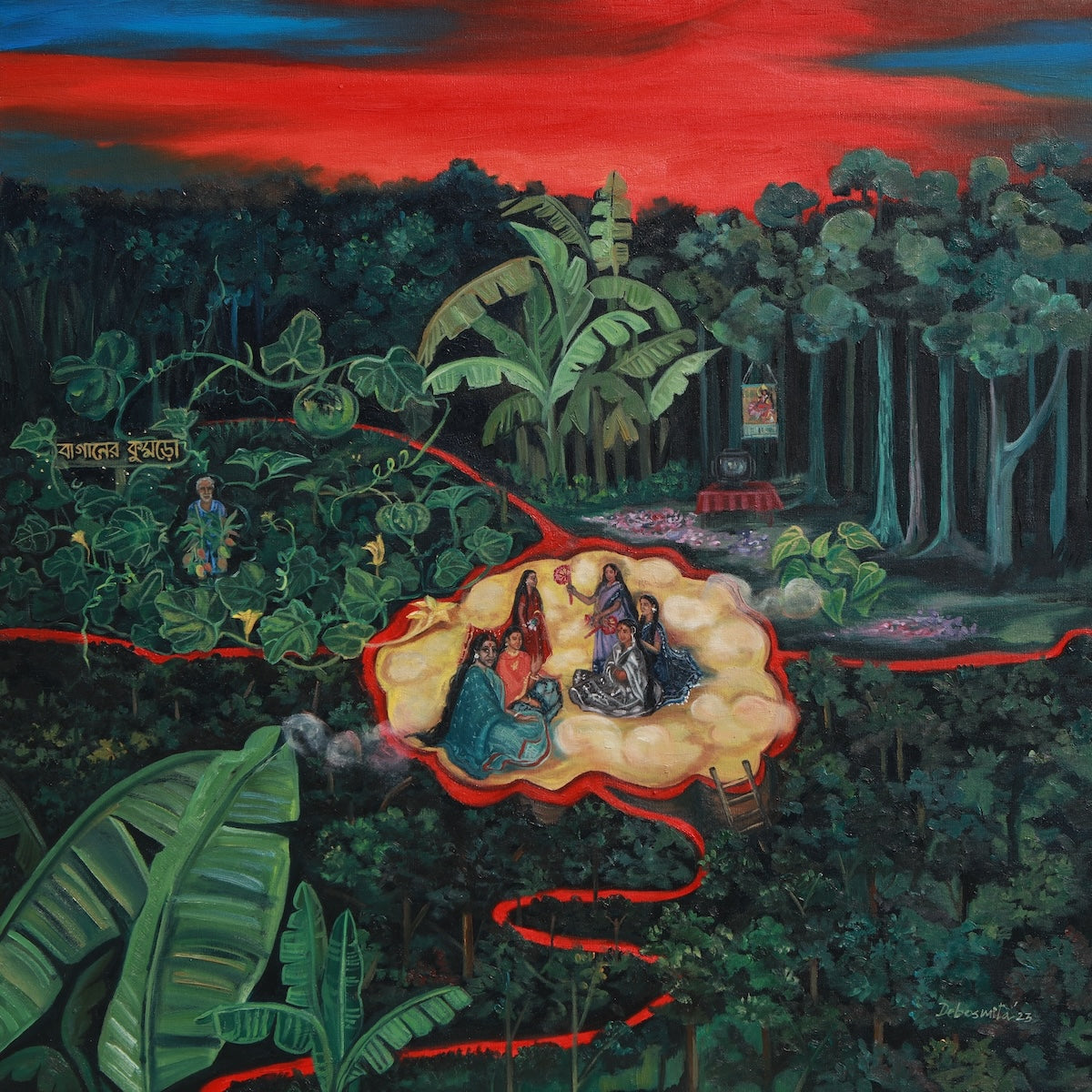 3._Baithe_Baithe_Kya_Karein_30_inches_x_30_inches_Oil_on_canvas_2023.jpg?v=1731063989