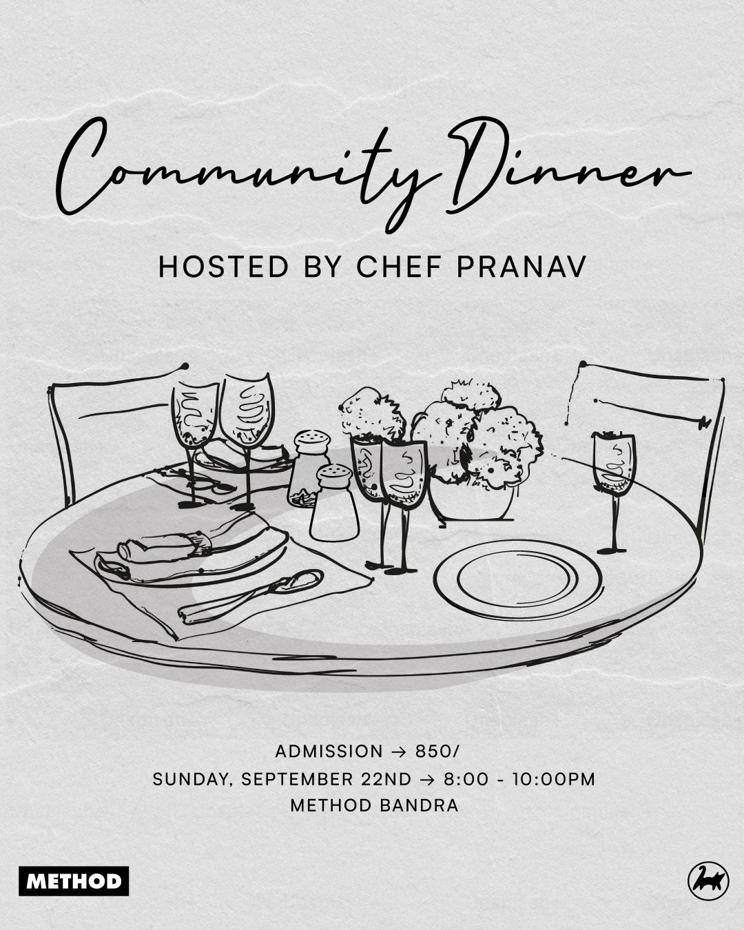 Community Dinner | 22nd Sept | Community | Method Bandra